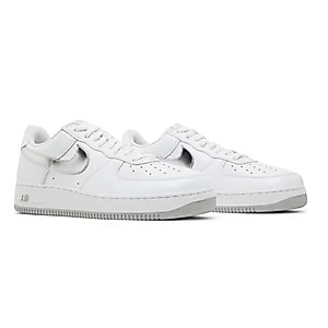 Nike Air Force 1 Mens Low Retro White Silver Sz14