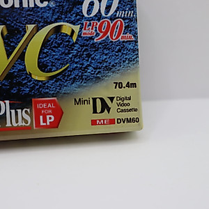 Panasonic AY-DVM60EJ3 MiniDV Tapes (60 Minute, 3 Pack)