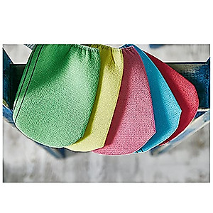 Korean Exfoliating Bath and Shower Sponge Body Towel Glove (2 Pack)