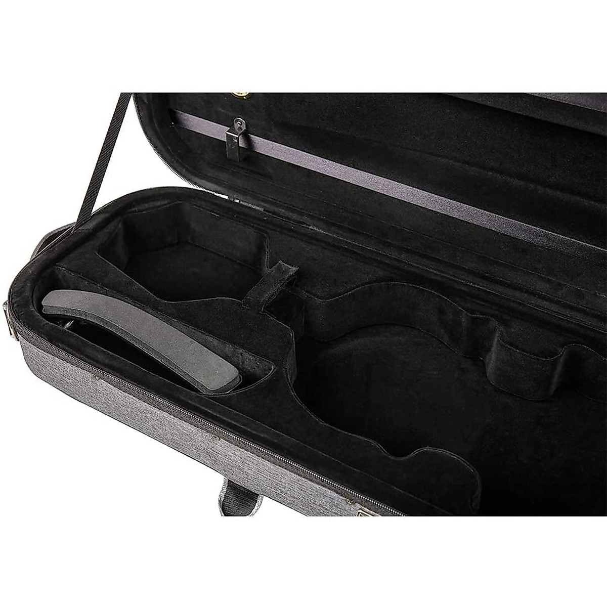 adm 4/4 Full Size Violin Case Oblong Violin Hard Case with Built-in Hygrometer,Super Lightweight Portable with Carrying Straps