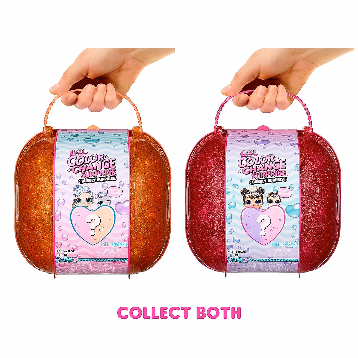 L.O.L. Surprise! LOL Surprise Color Change Bubbly Surprise (Pink) with Exclusive Doll & Pet Collectible Including 6 More Surprises in Playset- Gift for Kids, Toys for Girls Age 4 5 6 7+ Years Old