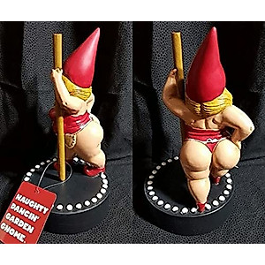 HAIFENGDA Pole Dance Garden Gnomes, Funny Woman Dancing Gnome Garden Decor, Garden Statues Outdoor for Home Decoration Outdoor Yard Art Lawn Patio Garden Gnome Decor.