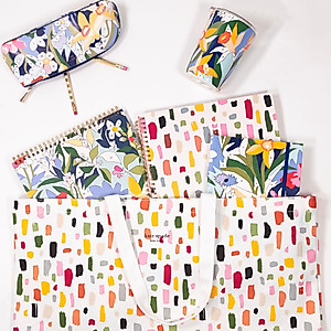 kate spade new york Small Insulated Stainless Steel Tumbler, 12 Ounce Double Wall Travel Coffee Cup with Lid, Paint by Numbers