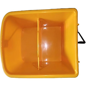 Commercial mop Bucket with Wheel mop Bucket, Household mop Bucket is Very Suitable for Cleaning Industrial Floors at Home (Yellow and Blue)