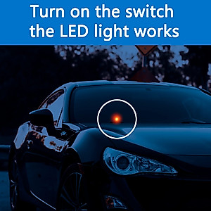 Fake Car Alarm, Dummy Car Alarm,(Batteries Included) Red LED Light Simulate Imitation Security System, Warning Anti-Theft Flash Blinking Lamp,1Pack
