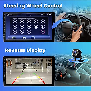 Car Radio Single Din Car Stereo with Apple Carplay Android Auto,FM/AM Radio Hikity 9 Inch Touch Screen Bluetooth Car Audio Receivers Support Phone Mirror Link USB Steering Wheel Control + Backup Cam