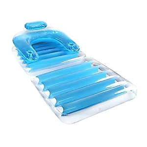 Poolmaster 85678 Poolmaster Swimming Pool Chair N Chaise Lounge Float Blue