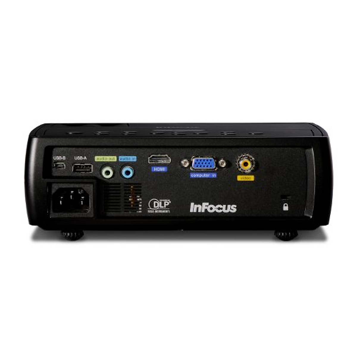 InFocus IN1110a XGA Mobile Projector, 2100 Lumens, HDMI, 2GB Memory, Wireless-ready