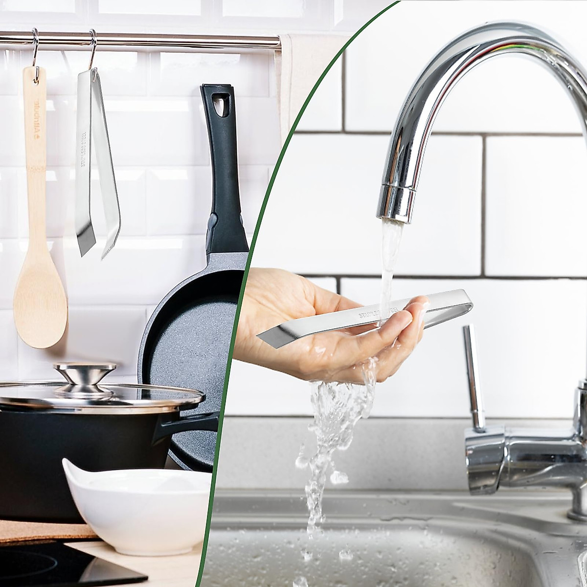 Palksky 3PCS Garlic Peeler, Stainless Steel Garlic Peeler Skin Remover, Easily and Quickly Garlic Peeled