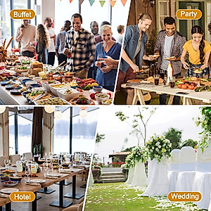 Nova Microdermabrasion Chafing Dish Buffet Set of 4, 5QT Stainless Steel Chafing Dishes for Buffet Food Warmer for Parties Catering Event with Food Water Pan, Fuel Holder