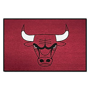 FANMATS 11902 Chicago Bulls Starter Mat Accent Rug - 19in. x 30in. | Sports Fan Home Decor Rug and Tailgating Mat