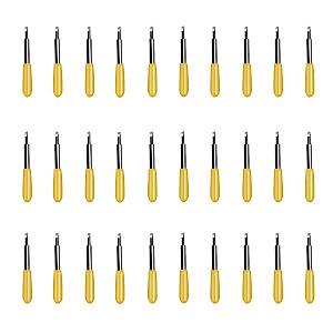 30 Pcs Replacement Blades for Explore Air 2 Vinyl Cutting Blade 30 Degree Cutting Plotter Blades Blades for Maker Expression Vinyl Cutter Machines (Yellow)