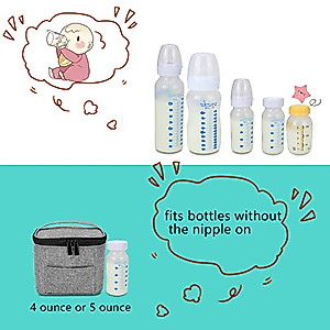 LUXJA Breast Pump Backpack and A Breastmilk Cooler Bag Bundle, Gray