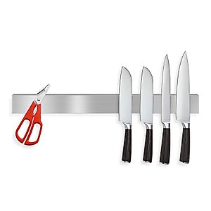 MASS DYNAMIC Magnetic Knife holder - 50 cm - Ideal Kitchen knives Storage Rack, Wall Mounted Utensil Organiser Metal Bar, Perfect Tools organizer large strip (20 Inch)