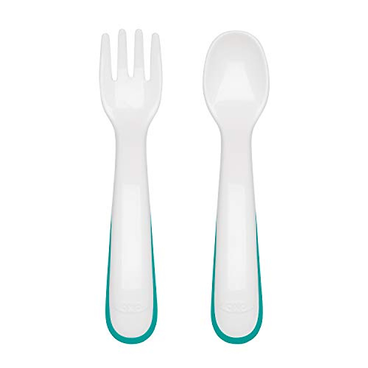OXO Tot On The Go Fork & Spoon Training Set with Travel Case - Teal
