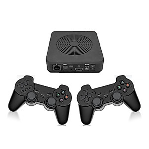 RegiisJoy 8000 in 1 Mini Game Box Pandora Box 18S , Arcade Game Console Support Wi-Fi/LAN Add 50000+ Games, Classic Retro Video Console 2 Wireless Controllers fits 4K TV