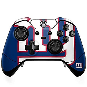 Skinit Decal Gaming Skin Compatible with Xbox One Elite Controller - Officially Licensed NFL New York Giants Large Logo Design