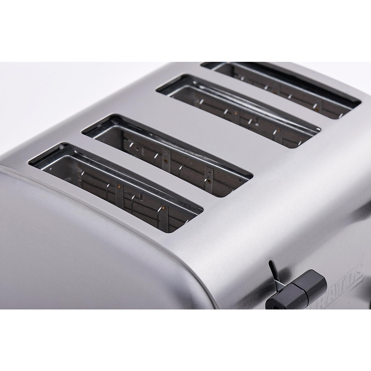 Kratos 29M-011 Four-Slice Commercial Electric Pop-Up Toaster with Wide 1.5" Slots, Stainless Steel Toaster, 120V, 1800 Watts