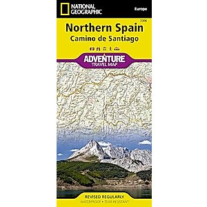 Northern Spain: Camino de Santiago Map (National Geographic Adventure Map, 3306)