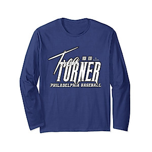 Trea Turner Philadelphia Baseball Rock MLBPA Long Sleeve T-Shirt
