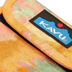 KAVU Wally Trifold Wallet with Coin Pocket and Key Ring - Coastal Tie Dye