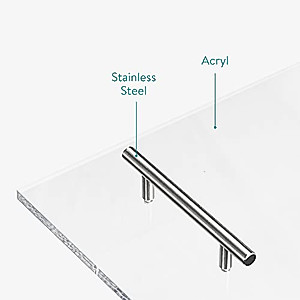 Navaris Acrylic Bath Tray - Bathtub Caddy Bridge Shelf Rack for Wine Glass Book Phone Tablet eReader Bathing Accessories with Handles - 28.7" x 9.1"