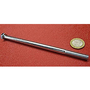 8.8 Zinc Steel Bolts PT M8 x 1.25 mm x 160 mm Long 10 pcs