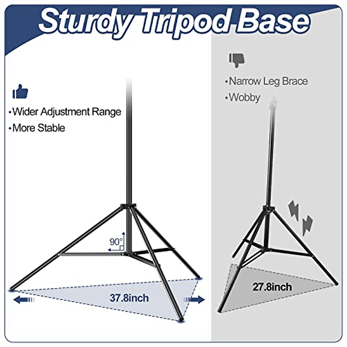 FOTOUMGL Backdrop Stand 10x6.5ft, Wide Tripod- Adjustable Photo Backdrop Support System for Parties Background, Photoshoot, Photo Video Studio - Photography Kit with Spring Clamp, Sand Bag, Carry Bag