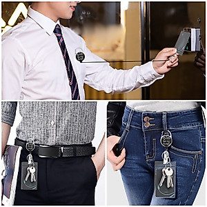 ID Badge Holder with Breakaway Lanyard, Inspirational Quote Lanyards for ID Badges Ajustable, Positive Retractable Badge Reel Heavy Duty, Teacher Nurse Work Office Gifts