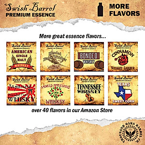 Thousand Oaks Barrel Co. Tennesse Bourbon Whiskey Flavor Essence - Single Pack 20ml (0.65oz) Liquor Essence Refill for Barrel Aging Whiskey Making Kit, Cocktails Mixers - Moonshine Flavoring Supplies