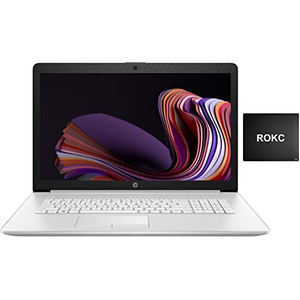 [Windows 11]2022 HP 17 Laptop, 11th Gen Intel i3-1115G4, 16GB DDR4, 512GB PCIe SSD, 17.3 Full HD 1080P IPS Screen, Webcam with Mic, Wi-Fi, HDMI, RJ-45, Newest Premium Thin Design, Bundle with ROKC MP