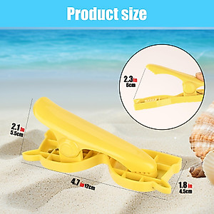 CAIRIAC Beach Towel Clips for Chairs Cruise, Towel Pegs for Beach, Pool Chair Towel Holder Clips Heavy Duty Clothes Pins, Keep Your Towel from Blowing Away, Beach Accessories for Vacation
