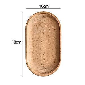 GEEKLLS Breakfast Tray Wooden Bamboo Tray Plant Flower Pot Saucer Rectangle Shape Succulent Cactus Holder Pot Tray Home Decor