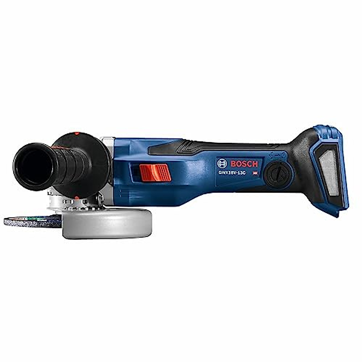 BOSCH GWX18V-13CN PROFACTOR™ 18V X-LOCK Connected-Ready 5 – 6 In. Angle Grinder with Slide Switch (Bare Tool), Black,grey,blue