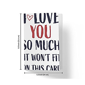 Sweet and Funny Mother's Day Card - Perfect Card for Her - Ideal Mothers Day Card - Karto - This Much You