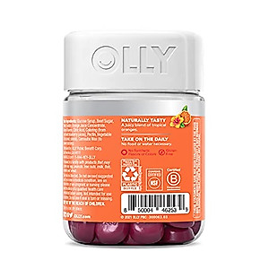 OLLY Heavenly Hair Gummies, Supports Strong Healthy Hair Growth, Keratin, Biotin, Amla, Grapefruit Flavor, 30 Day Supply - 60 Count