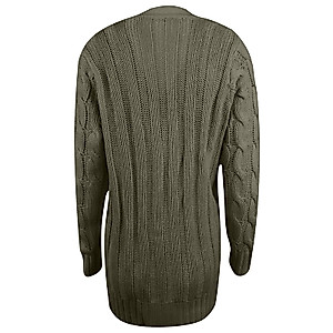 Prime Wardrobe Cardigan Sweater for Women Oversized Fall Winter Button Down Sweater Tops Fashion Long Sleeve Outwear with Pockets Deal of The Day Prime Today