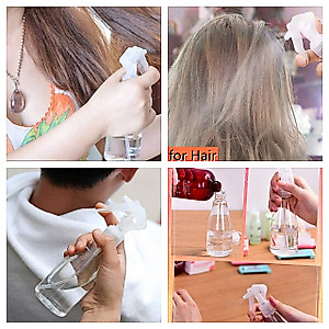 ROISOOT Spray Bottle, 200ml Plastic Empty Spray Bottles for Hair/Water/Plant, Gentle Atomizer for Cleaning Solutions and Fine Mist