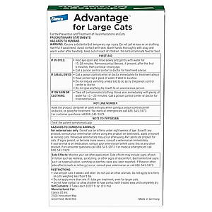 Advantage Topical Cat Flea Treatment and Prevention for Large Cats Over 9 lbs. | Apply Flea Drops Monthly | 2 Treatments