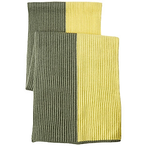 Amazon Essentials Unisex Adults' Knit Hat, Scarf and Gloves Set, Pack of 3, Light Military Green/Light Yellow, one Size