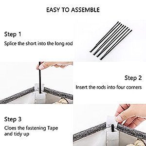 YOUDENOVA Collapsible Laundry Basket with Lid, 80L Clothes-Hamper for Bedroom with Handles, Freestanding Hamper with Lid, Foldable Laundry Hamper for Baby, Towels Blankets Toys Organizer. Grey