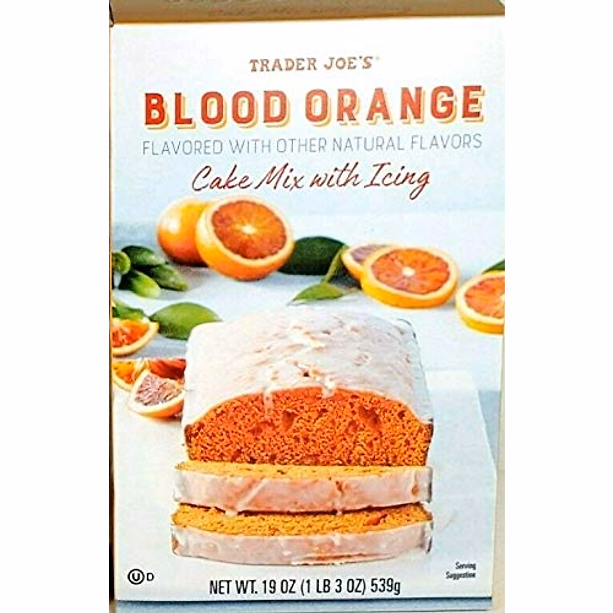 Trader Joe's Blood Orange Cake Mix with Icing, Pack of 1