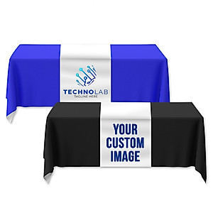 Ships Next Day, Made in USA - Custom Table Runner with Business Logo - Events, Parties, Ceremonies - Personalized Kitchen Decor & Small Business Essentials (24"x72")