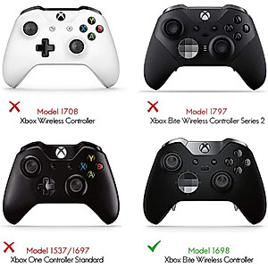 Rymfry Metal Stainless Steel Paddles Hair Trigger Locks Parts for Xbox One Elite Controller Replacement (Black)