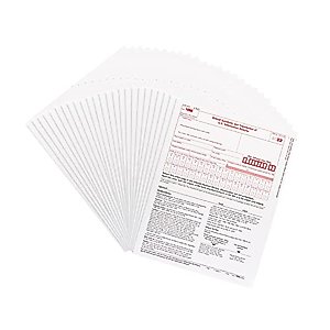 1096 Transmittal 2022 Tax Forms, 25 Pack of 1096 Summary Laser Forms, Compatible with QuickBooks and Accounting Software