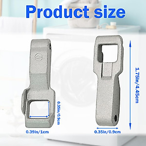 Washer Door Lock Strik for LG MFG63099101 Washing Machine, Door Latch Hook Locker Replacement Part Compatible with LG/Kenmore (Silver)