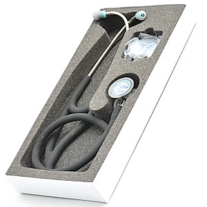 Kila Scopes Specialist Stethoscope - Professional Dual Head Cardiology & Diagnostic Stethoscope for Doctors and Nurses - with Accessories, K751 Black