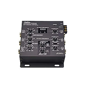 Clarion Mobile Electronics MCD360 2/3-Way 6-Channel Electronic Crossover w/ 5-Volt RCA Outputs + Subwoofer Equalizer