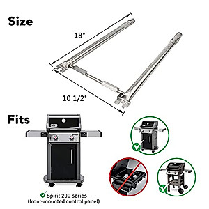 Uniflasy 69785 18 Inch Grill Burner 7635 15.3 Inch Flavorizer Bars 69866 18 Inch Grill Warming Rack 7637 17.5 Inch Grill Cooking Grates for Weber