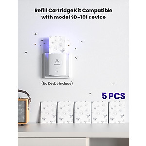 YISSVIC Fruit Fly Sticky Traps 5PCS Gnat Traps Bug Traps Gnat Killer for Indoor Outdoor House Kitchen Mosquitos Flying Insects